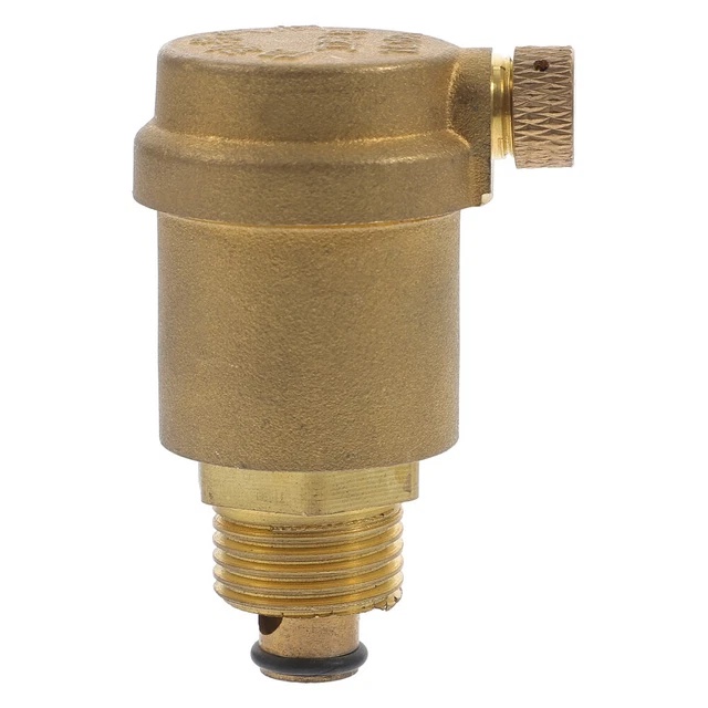 RADIATOR AUTO AIR Vent Brass Automatic Pressure Relief Deflation Valve ...
