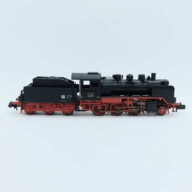 SPUR N FLEISCHMANN 7143 DR Reichsbahn DDR Dampflok BR 24 009 Epoche 3 neuwertig EUR 177,77 ...