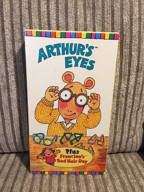 ARTHUR- ARTHUR’S EYES VHS Tape Plus Francine’s Bad Hair Day VHS Tested ...
