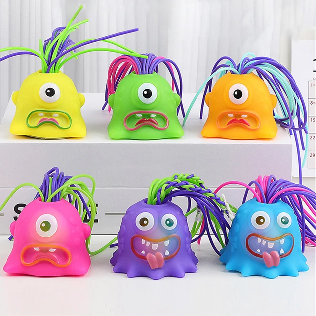 HAIR PULLING FIDGET Toy Screaming Monster Toys Anti Anxiety for Kids ...