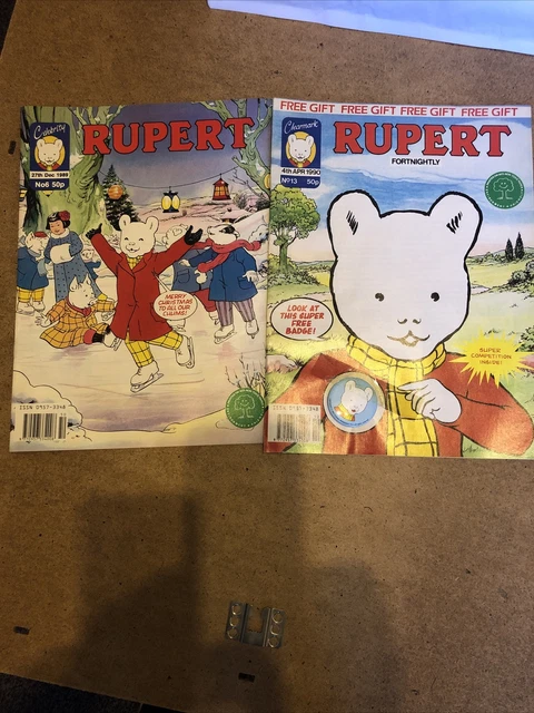 VINTAGE CLEARMARK COMICS Rupert The Bear No6 1989/ No 13 1990 Free ...