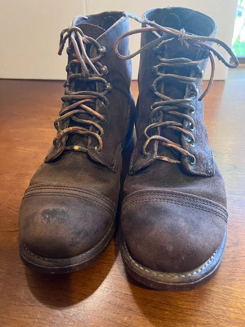 🔥RARE RED WING Heritage USA Iron Ranger 4590 chocolat muleskinner ...