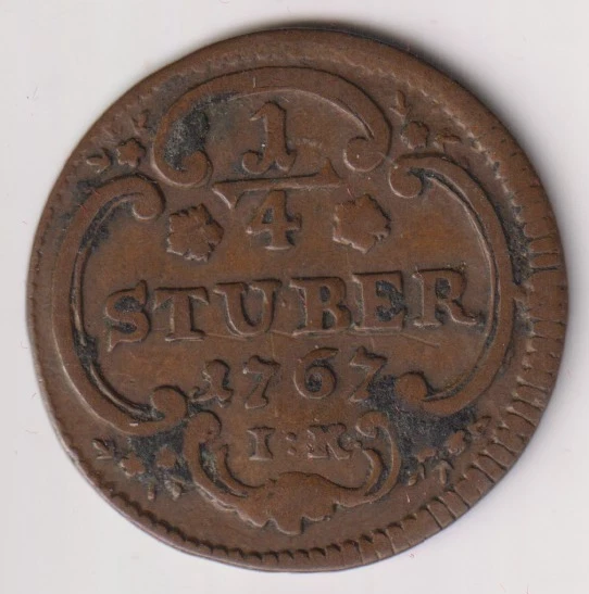 ALTE MÜNZE 1/4 STUBER 1767 Maximilian Frederick of Königseck Côln EUR 5,00 - PicClick DE