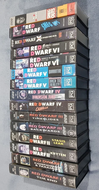 VHS RED DWARF I-VII - BBC VHS Cassette Tapes + Smeg Ups And Smeg Outs ...