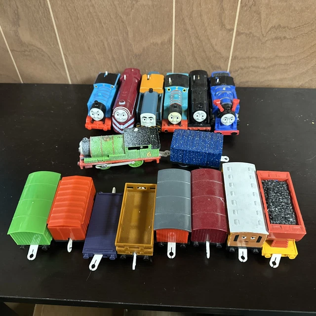 LOT OF 7 Trackmaster Thomas Percy With Snow Caitlin Den Belle and Mail ...