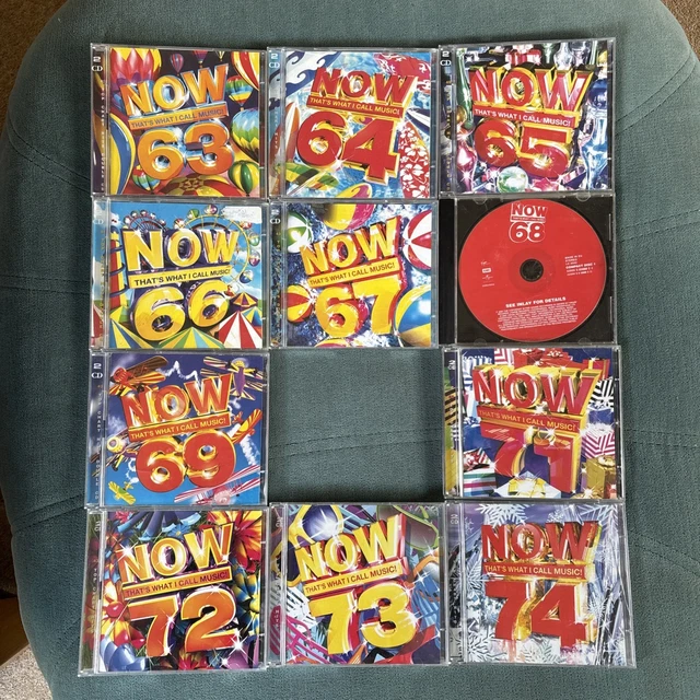 NOW THAT'S WHAT I CALL MUSIC CD Bundle 11 different CDs nos. 63- 74 £21 ...