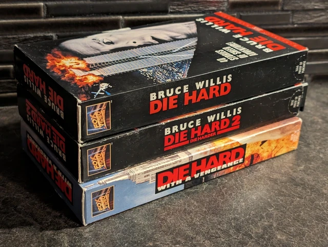 DIE HARD TRILOGY VHS Tapes - Die Hard, Die Hard 2, Die Hard With A ...