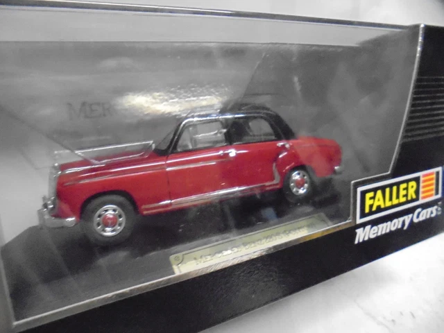 FALLER MEMORY CARS 1:43 Red Mercedes Benz 220 S (Ponton) $9.99 - PicClick