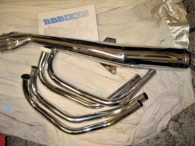 HONDA CB750F CB750 Motad 4 into 1 Exhaust System Downpipes & Box ...