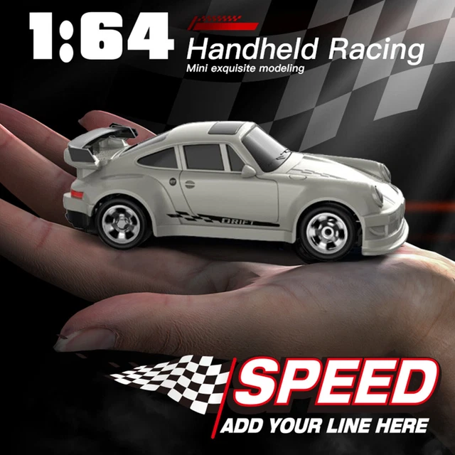 1/64 RC REMOTE control desktop drift racing car, four-wheel drive with ...