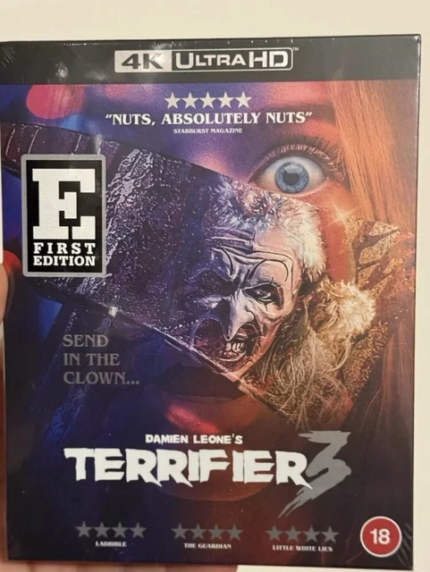TERRIFIER 3 HMV First Edition 4k Boxset Blu-ray Sealed Art The Clown £ ...