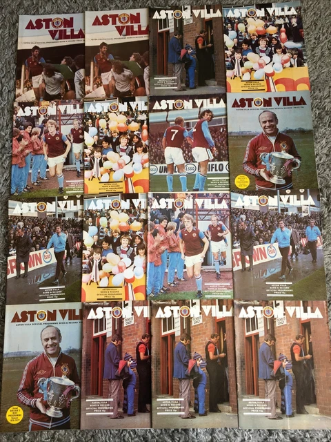 ASTON VILLA PROGRAMMES 16 - 1976-77 £3.50 - PicClick UK