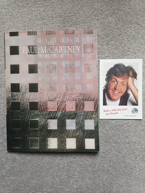 PAUL MCCARTNEY WORLD Tour Programme 1989 / 1990 With Original Flyer ...
