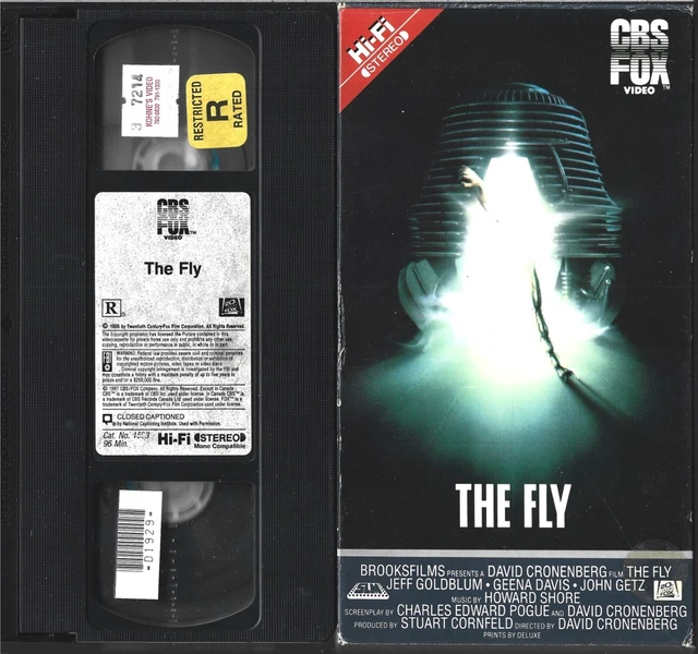THE FLY VHS Video (1986) David Cronenberg, Jeff Goldblum, Geena Davis ...