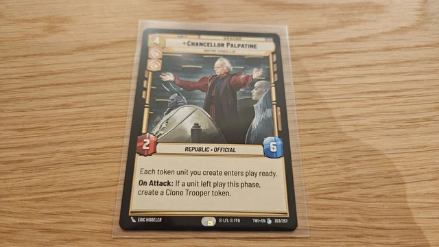 STAR WARS UNLIMITED - Twilight Of The Republic - Chancellor Palpatine ...
