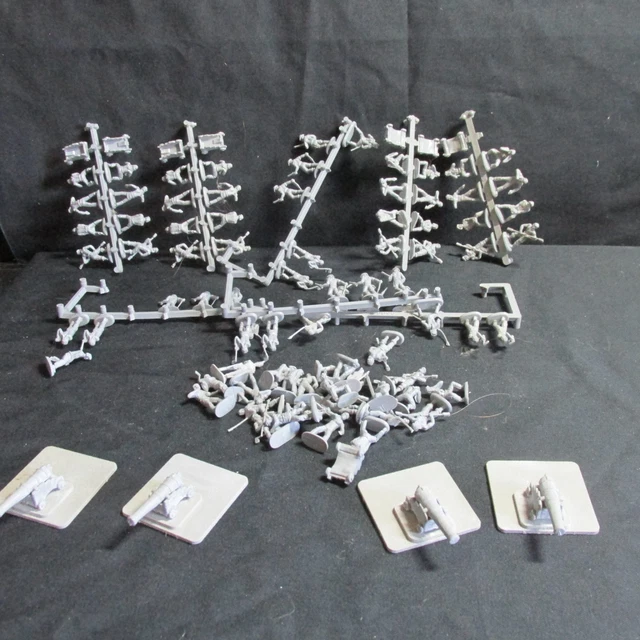 AIRFIX/SIMILAR/ NAPOLEONIC ENGLISH/FRENCH Naval Figures Plus Cannon .Ho ...
