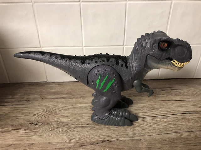 ZURU ROBO ALIVE Dinosaur Walking Roaring T Rex Grey & Green Toy ...