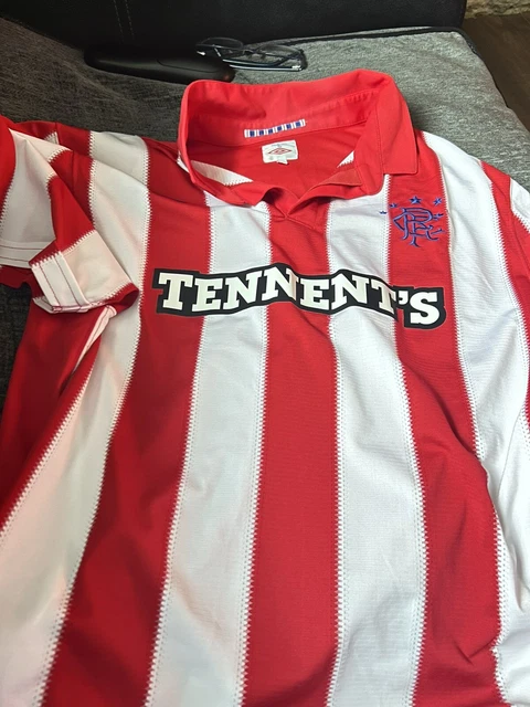 GLASGOW RANGERS AWAY Top Made By Umbro With Tennants Sponsor XL £39.99 ...