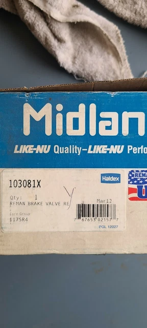 MIDLAND 103081X BENDIX Air Brake Modulating Emerg. Relay Valve ...