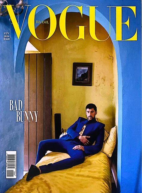 VOGUE MAGAZINE BRAZIL February 2026 BAD BUNNY Cover 1 BRAND NEW EUR 138 ...