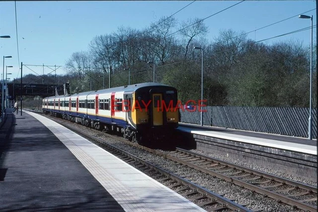 ORIGINAL 35MM SLIDE CLASS 317 UNIE 317672 AT BAYFORD RAILWAY STATION £3 ...