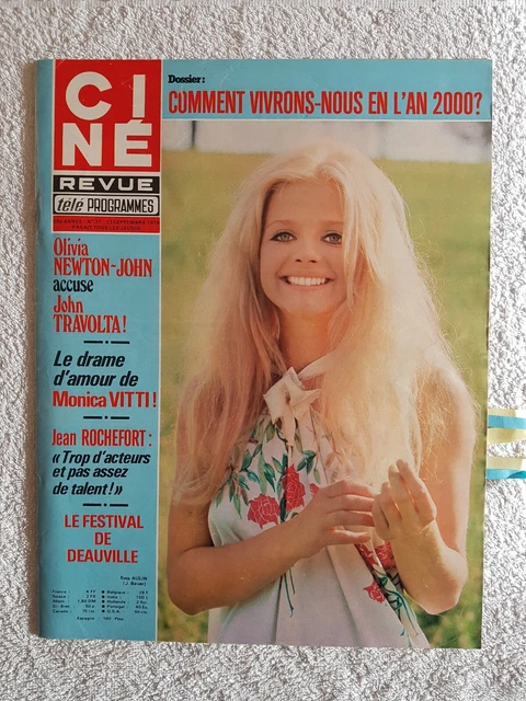 CINE REVUE N°37 1979 Ewa Aulin Travolta Newton-John M.vitti Pat O'brien J.dassin EUR 4,00 ...