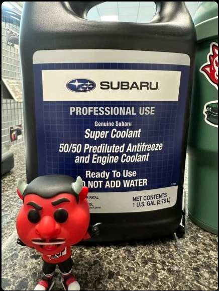 GENUINE SUBARU SUPER Coolant 50/50 Prediluted Antifreeze SOA906V9272 ...