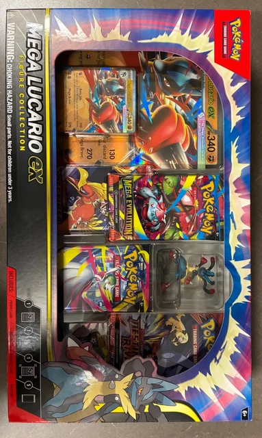 POKEMON TCG: MEGA Lucario ex Premium Figure Collection Factory Sealed ...