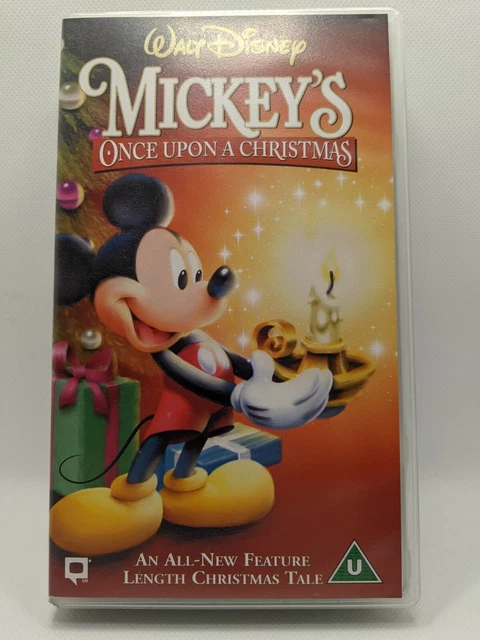 WALT DISNEY VIDEO Mickey's Once Upon A Christmas VHS PAL UK Clamshell ...
