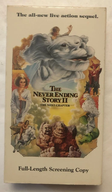 THE NEVER ENDING Story II The Next Chapter VHS -tested- screening copy ...
