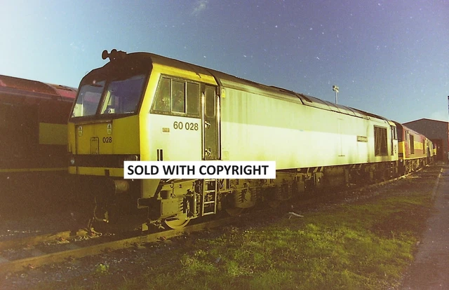 RAILWAY / TRAIN Negative 35mm Loco Class 60 60028 Sold with copyright £ ...