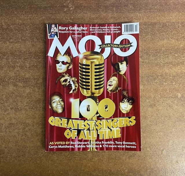 MOJO MAGAZINE OCTOBER 1998 - 100 Greatest Singers Issue - Otis, Thom ...