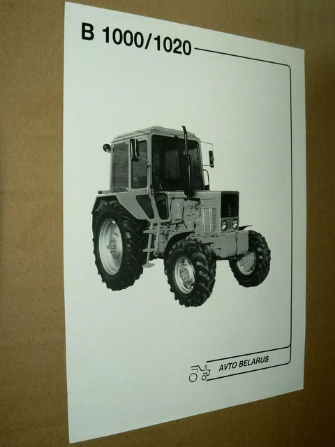 PROSPECTUS TRACTEUR AVTO BELARUS 1000 Brochure Tractor Traktor Trattore Prospekt EUR 10,99 ...