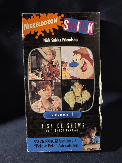 NICKELODEON SNICK VHS: Nick Snicks Friendship Vol. 1, 4 Shows 90s ...