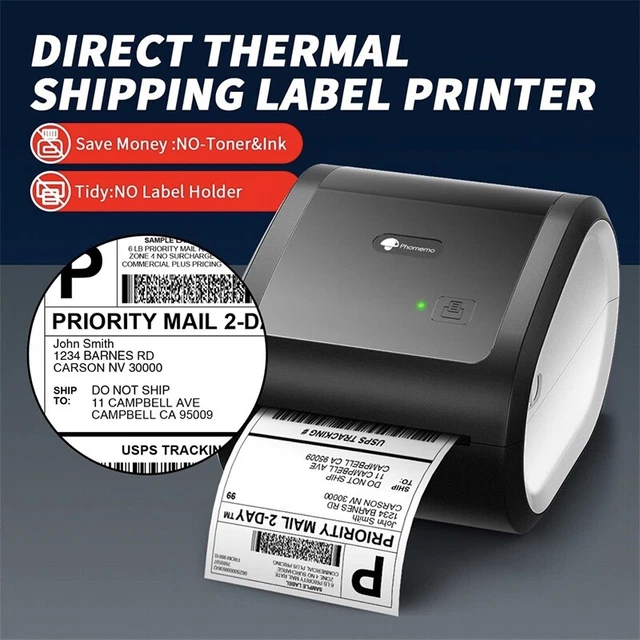 4X6 THERMAL SHIPPING Label Printer USB & Address Barcode Sticker Maker ...