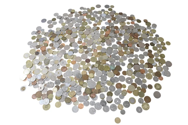 JOB LOT OF Mixed Foreign Coins 3.8Kg £24.99 - PicClick UK