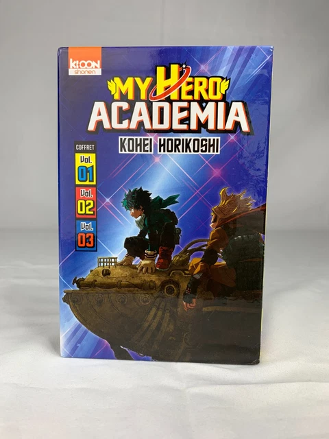 COFFRET MANGA MY HERO ACADEMIA Vol. 1 2 3 - Kohei Horikoshi - état NEUF EUR 9,90 - PicClick FR