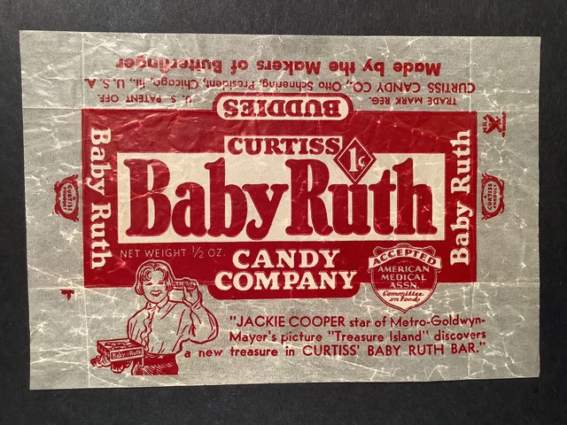 BABY RUTH 1930’S & 1970’s “ Treasure Island “ etc Chocolate Bar ...