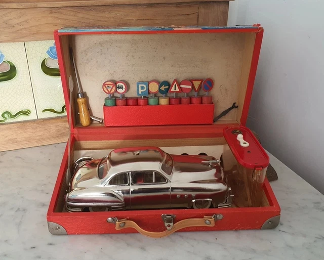 RARE NICKEL PLATED Schuco Elektro Ingenico 5311 with very rare carry ...