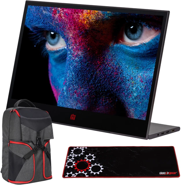 DECO GEAR 15& 1920x1080 Touch Monitor with Gaming Backpack, Extended ...