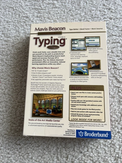 MAVIS BEACON TEACHES Typing Deluxe Edition Version 16 For Windows/Mac ...