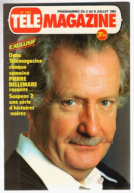 TÉLÉ MAGAZINE 1443 - 1983 BELLEMARE_EDDY MITCHELL_HALLYDAY_SHEILA ...
