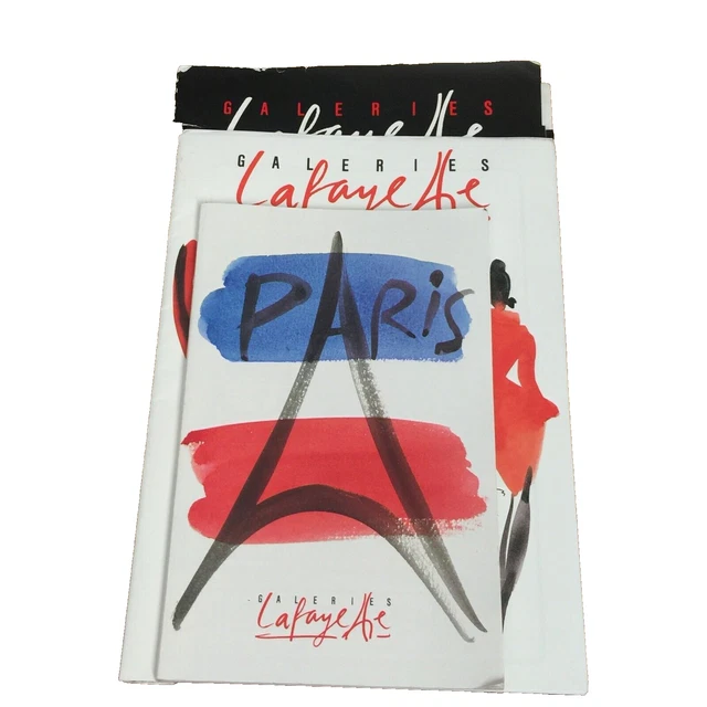 GALERIES LAFAYETTE BROCHURE MAP PARIS FRANCE FASHION SHOW FRENCH MODELS ...