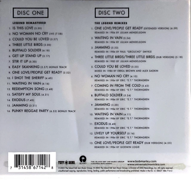 DIGIPACK 2XCD ALBUM BOB MARLEY & THE WAILERS DELUXE REMASTERED EDITION BOX SET $37.03 - PicClick CA
