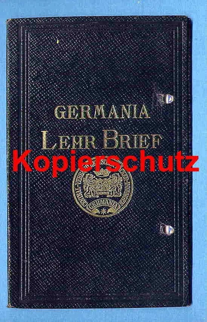 GERMANIA - LEHRBRIEF - Deutsche Bäcker Innung - 1933 EUR 10,55 ...