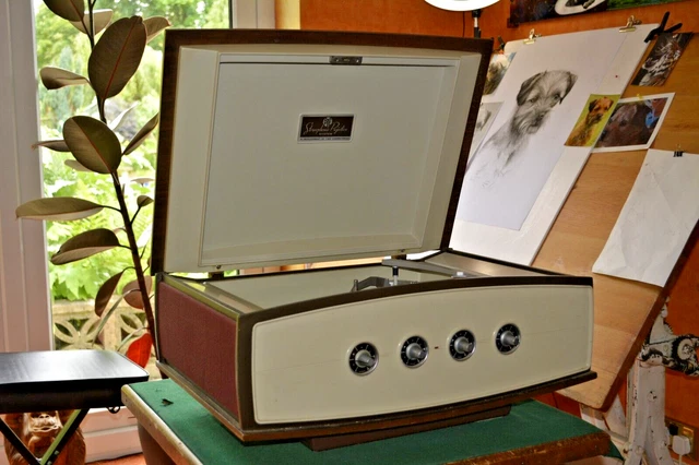 ART DECO VINTAGE Pye Cambridge Model 3807 Record Player/Turntable/Vinyl ...
