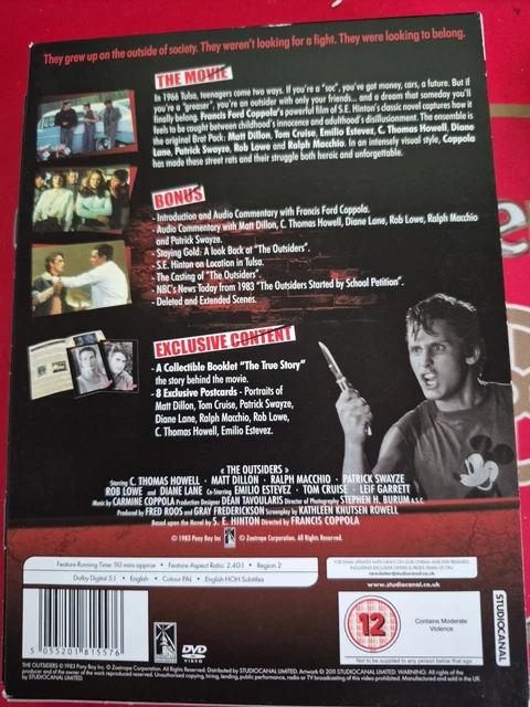 THE OUTSIDERS COLLECTORS EDITION Rare Double Disc Plus 8 Art cards (5 x ...
