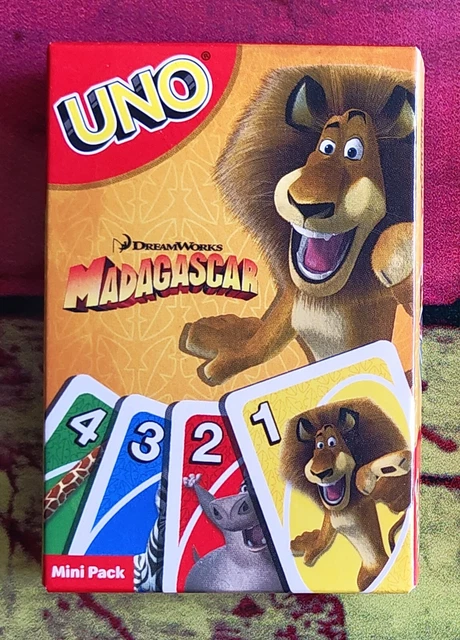UNO MINI MADAGASCAR Card Game Pack Deck - McDonalds Happy Meal Toy ...