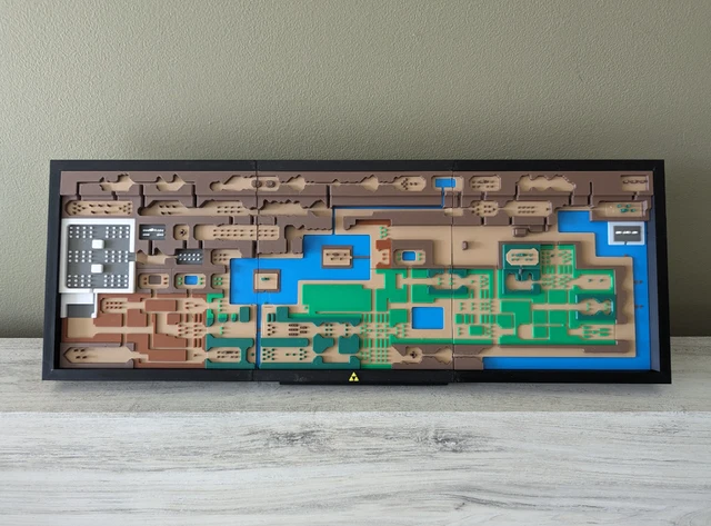 MAPA MAP THE Legend Of Zelda Cuadro Chart EUR 59,99 - PicClick IT
