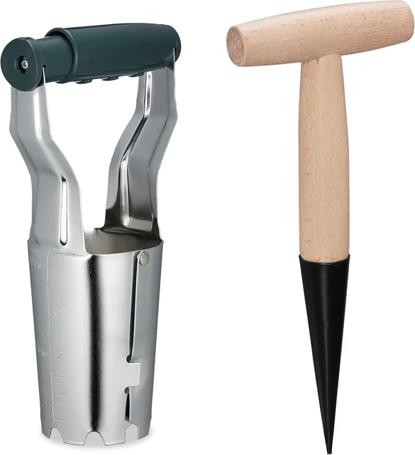 STRUMENTO PIANTABULBI, 2 Attrezzi Pianta Bulbi Di Fiori, Piantatore ...